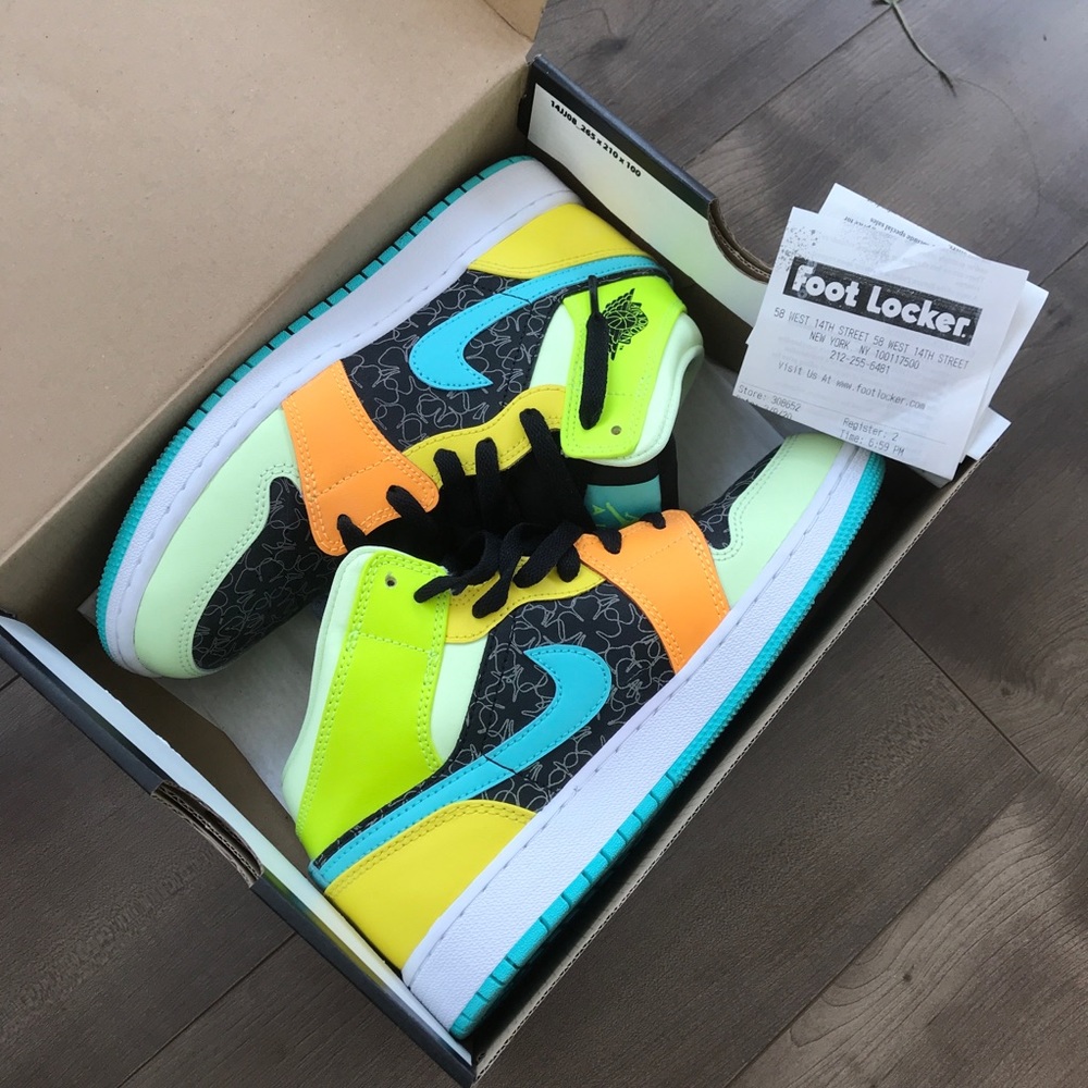 Brand New Colorful Mid Air Jordan 1 - Gem